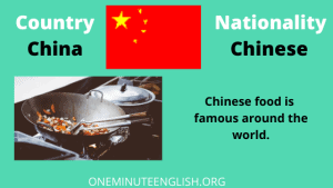 Nationalities and Countries in English(Full list with examples) - One ...