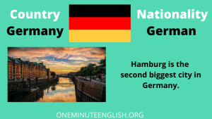 Nationalities and Countries in English(Full list with examples) - One ...