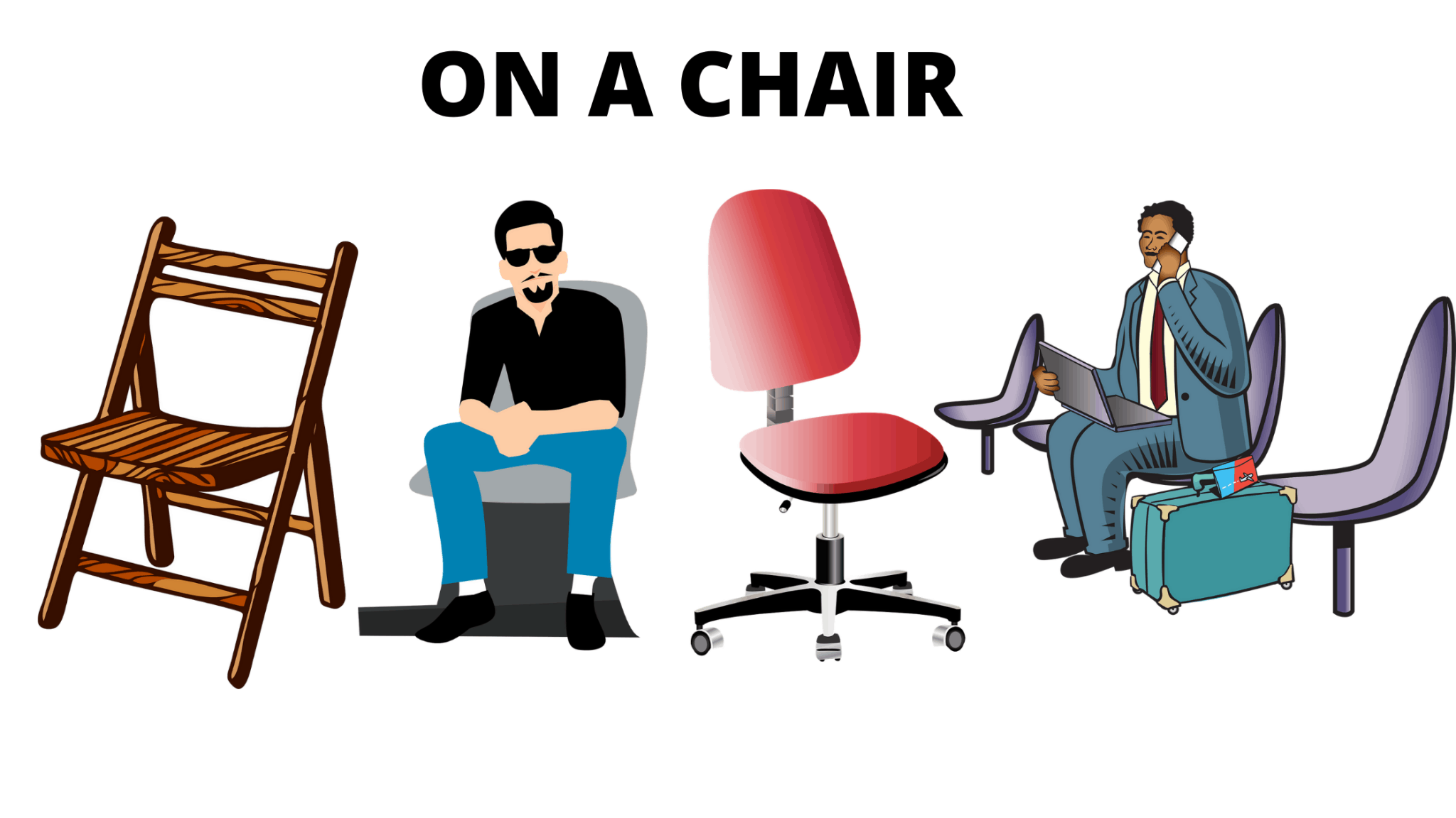 Sit IN a Chair vs Sit ON a Chair - One Minute English