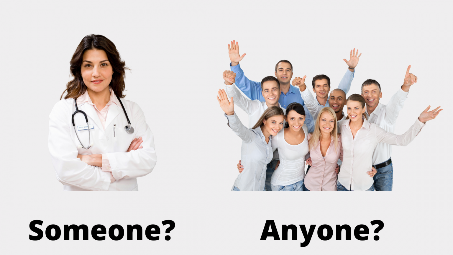 Someone vs Anyone - What’s the difference? - One Minute English